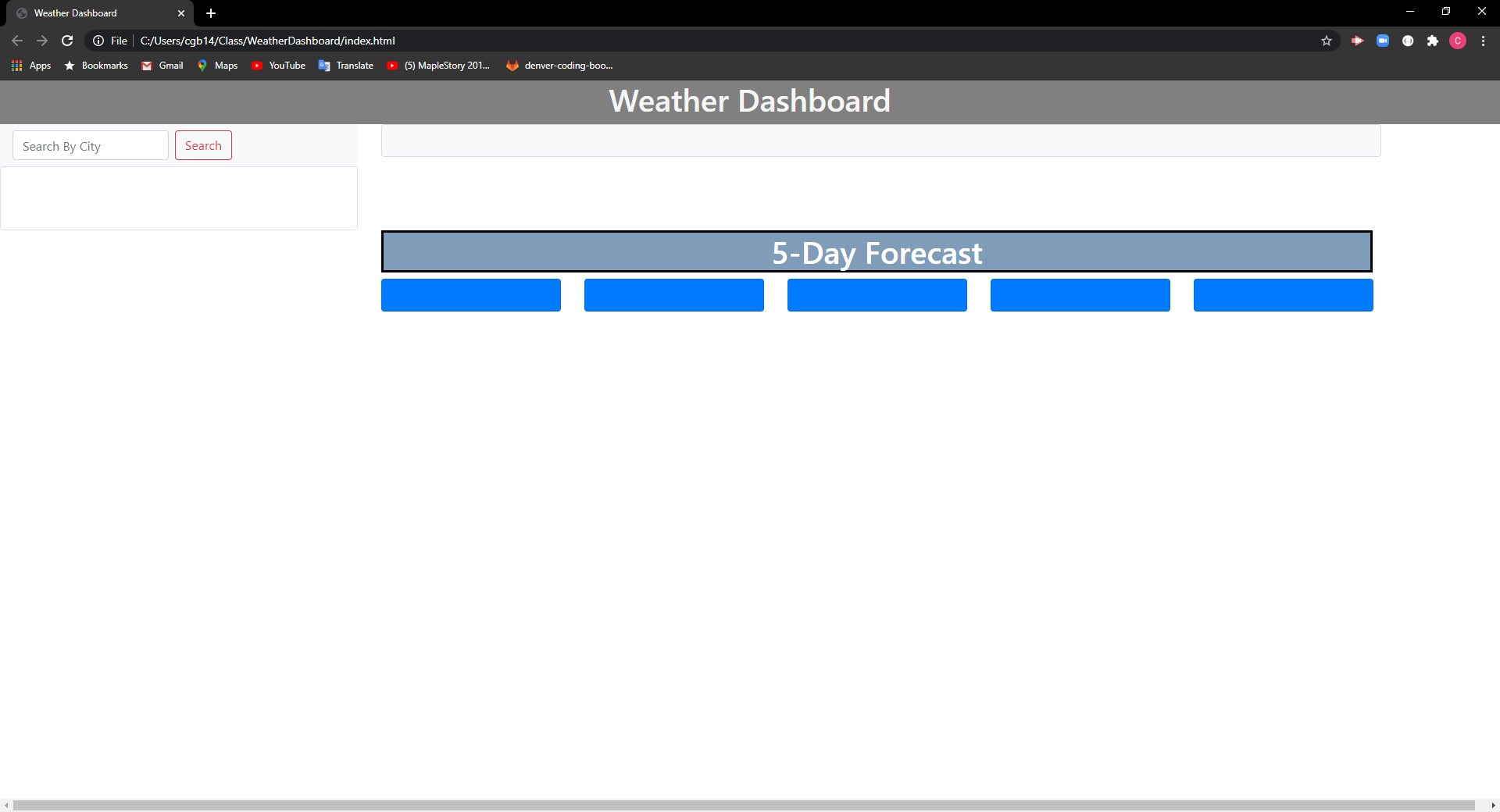 GitHub - mrclaudiogallo/WeatherDashboard