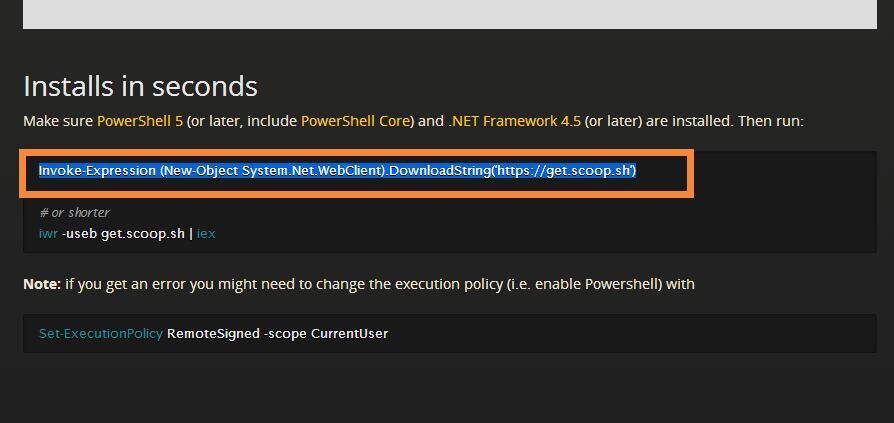 安装软件包管理工具 Scoop 时出错 · Issue #230 · neolee/pilot · GitHub