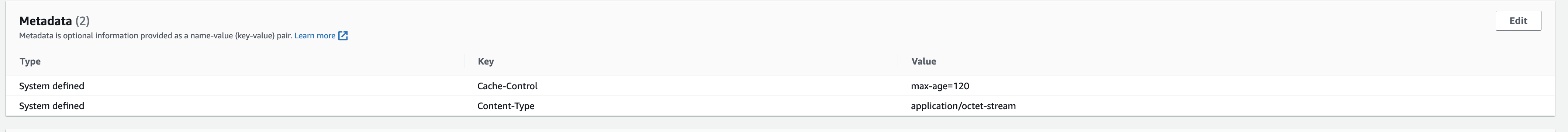 Unable to find documentation on how to set System-Defined Cache-Control with Upload function ...
