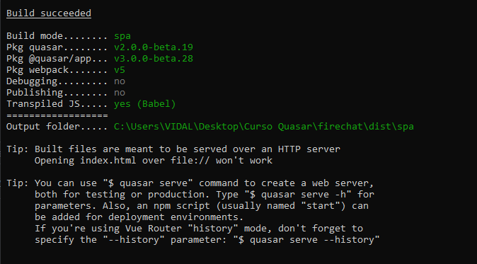 Quasar Build Error Build Succeeded · Quasarframework Quasar · Discussion 10402 · Github