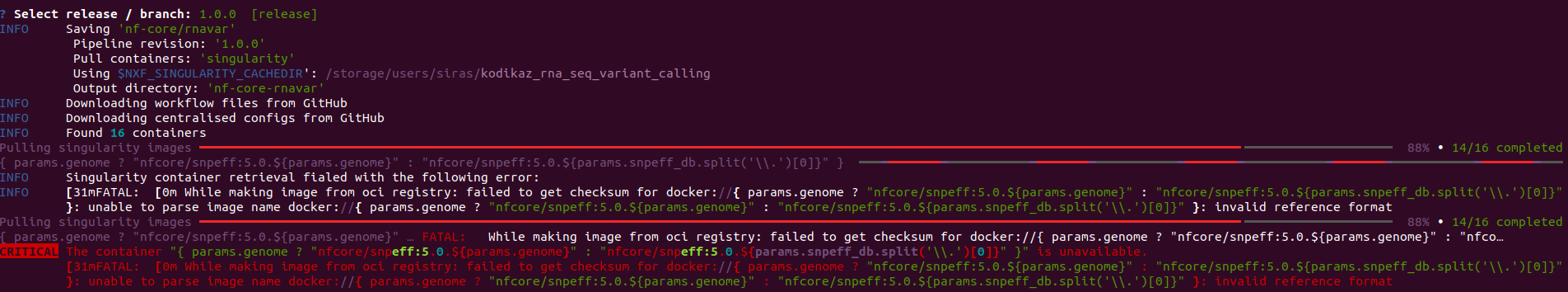 Singularity container retrieval failed · Issue #93 · nf-core/rnavar · GitHub