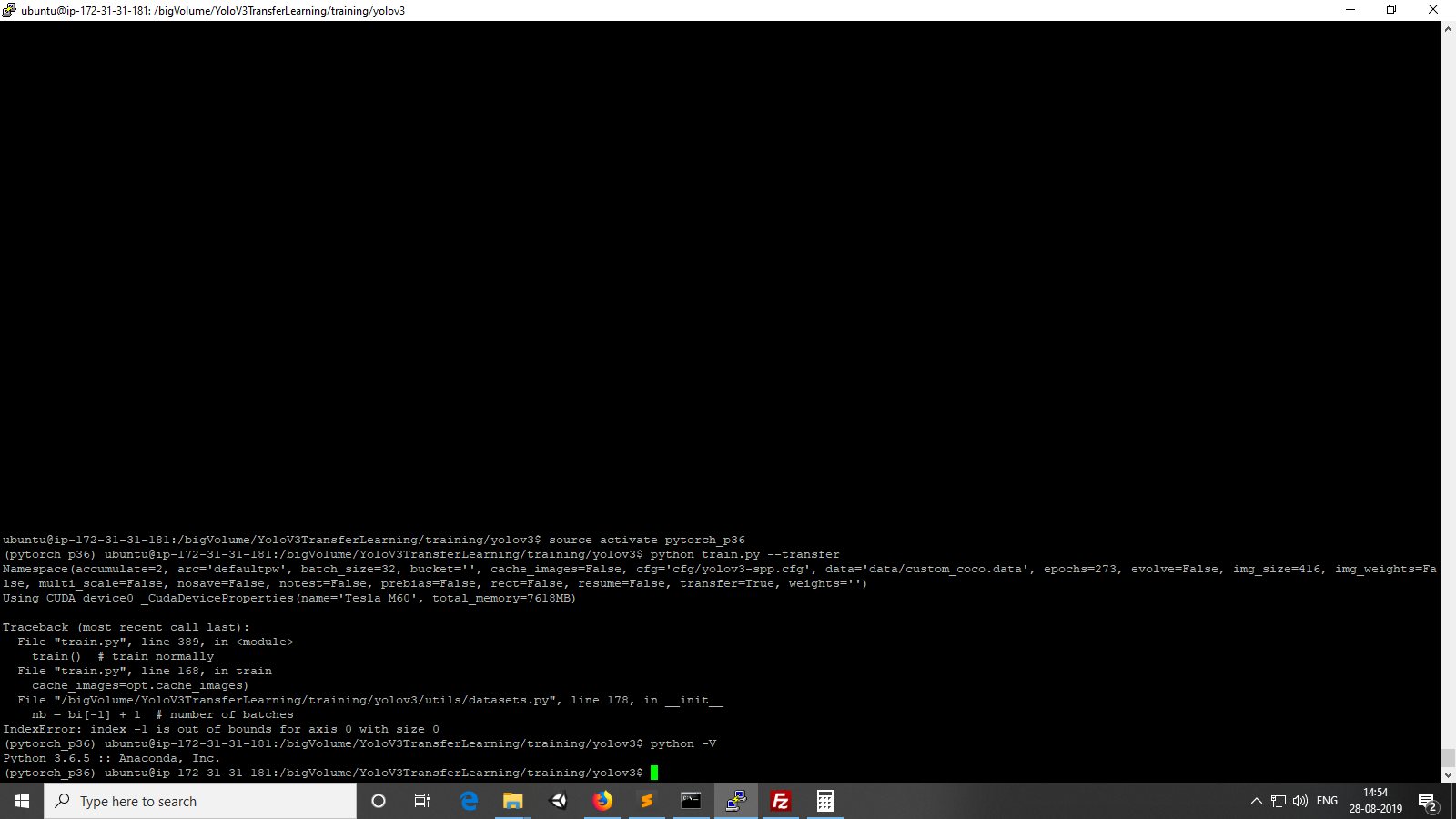 IndexError in dataset.py · Issue #474 · ultralytics/yolov3 · GitHub