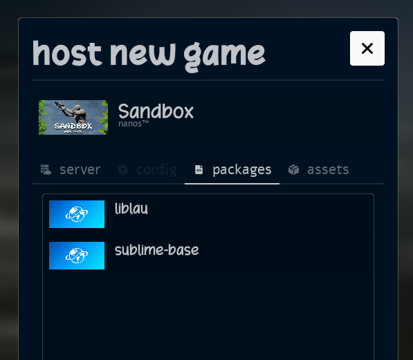 Manual package selection only runs the first package · Issue #724 · nanos-world/issues · GitHub
