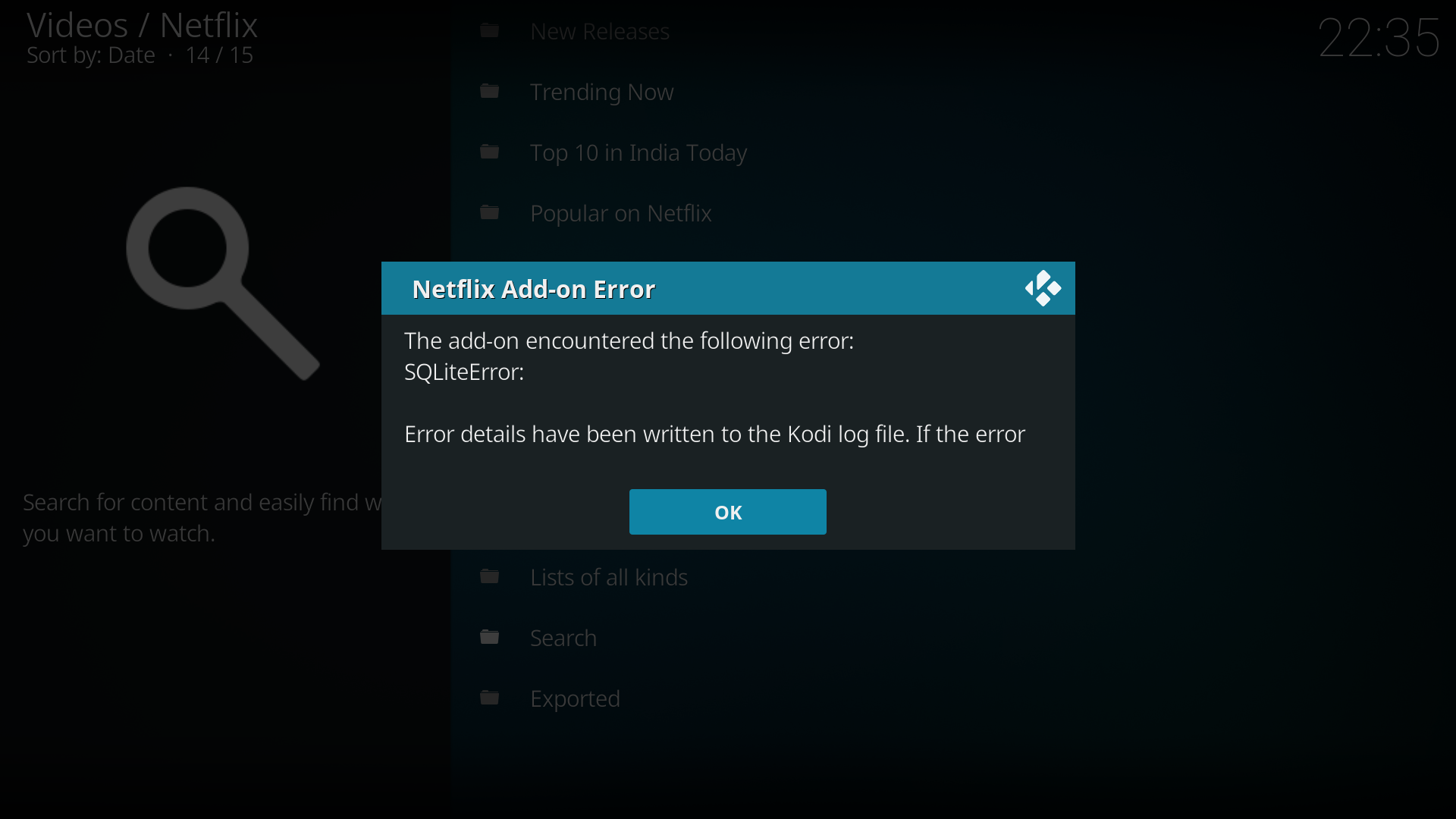 Search isn't working as it encounters error "SQLite error no such table" · Issue #2 · Toysoft ...