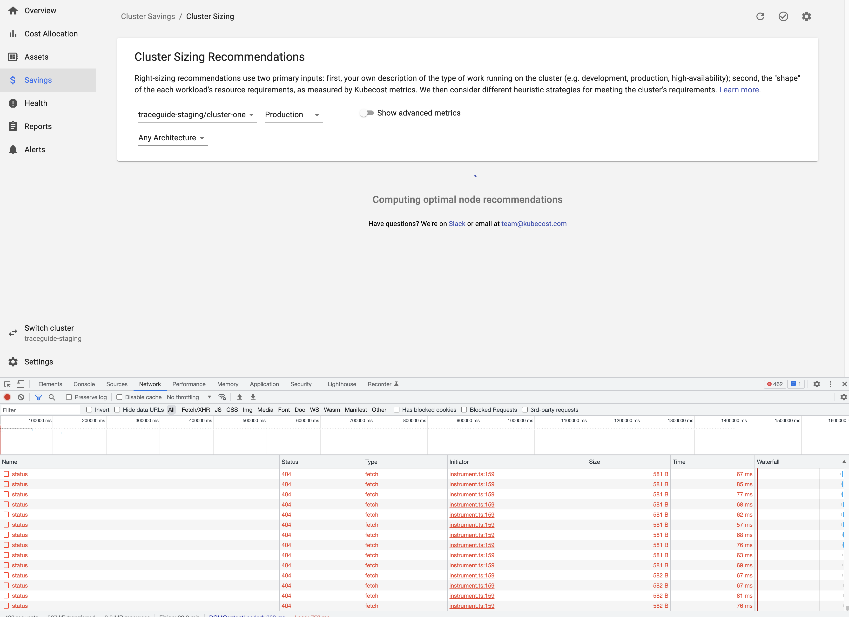 Cluster Sizing Recommendations: Error and Very Slow · Issue #1165 · opencost/opencost · GitHub