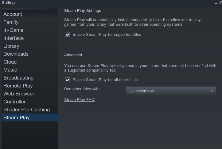 New compatibility tab doesn't allow setting the default Proton version · Issue #9419 ...