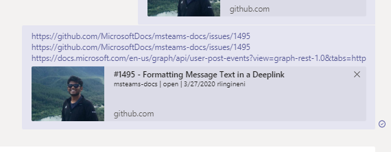 Formatting Message Text in a Deeplink · Issue #1495 · MicrosoftDocs/msteams-docs · GitHub