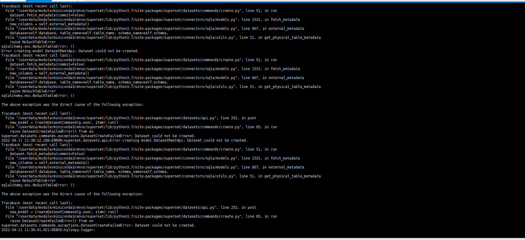 kylin table in the database cannot be added · Issue #19645 · apache/superset · GitHub