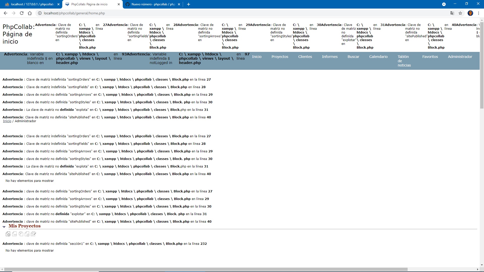 Muchos errores de variables en la última edición · Issue #71 · phpcollab/phpcollab · GitHub