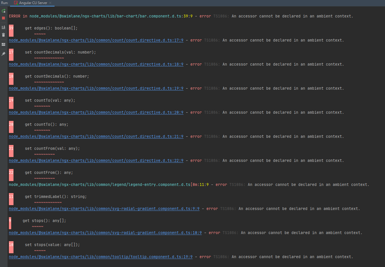 How to resolve errors on application start? · Issue #351 · swimlane/ngx-graph · GitHub