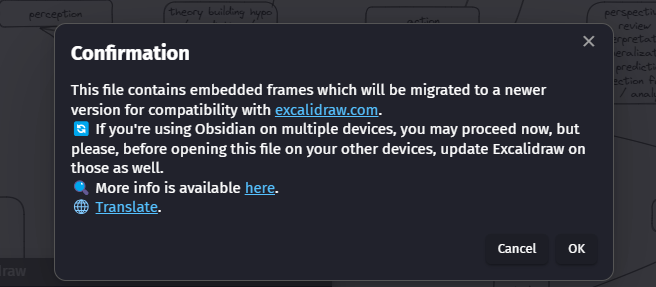 BUG: Keep getting Confirmation modal when I open Excalidraw files with ...