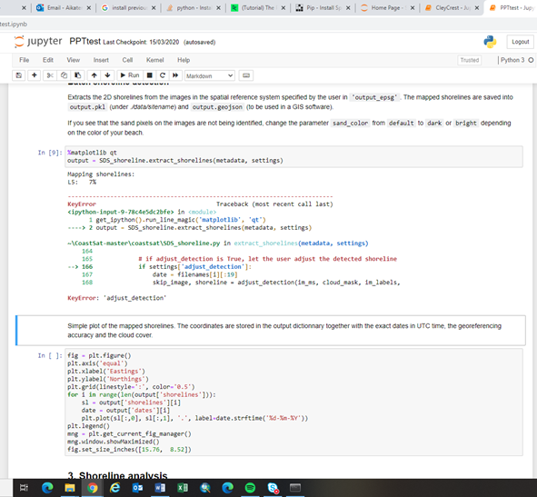 EEE error · Issue #158 · kvos/CoastSat · GitHub