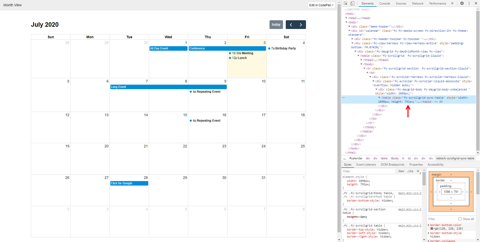 DayGridMonth overflows in Firefox · Issue #5524 · fullcalendar ...