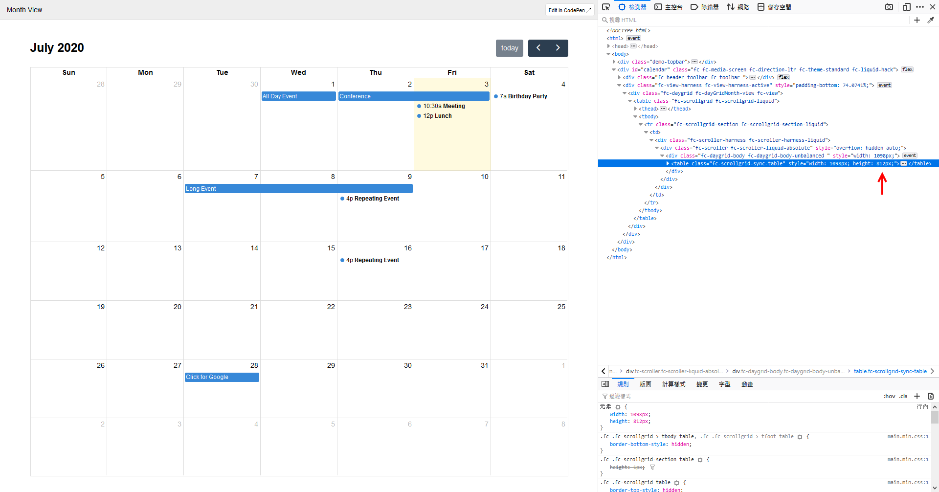 DayGridMonth overflows in Firefox · Issue #5524 · fullcalendar/fullcalendar · GitHub