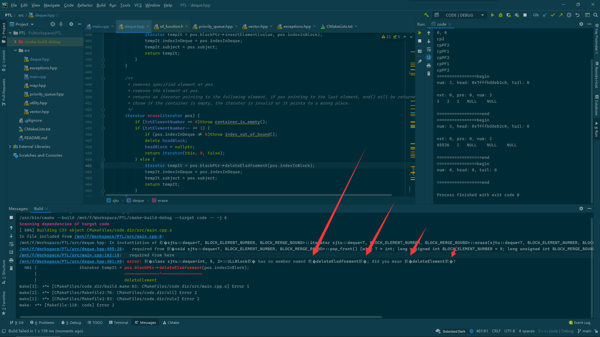 CLion终端乱码 · Issue #2 · ACM-Class-2020/DataStructure · GitHub