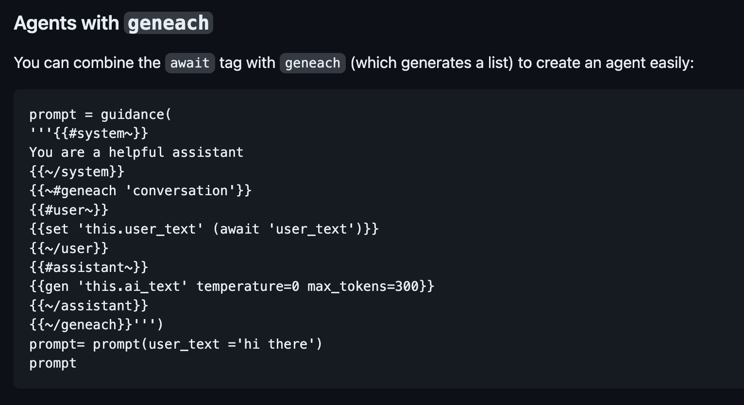Agent geneach demo code has error · Issue #148 · guidance-ai/guidance · GitHub