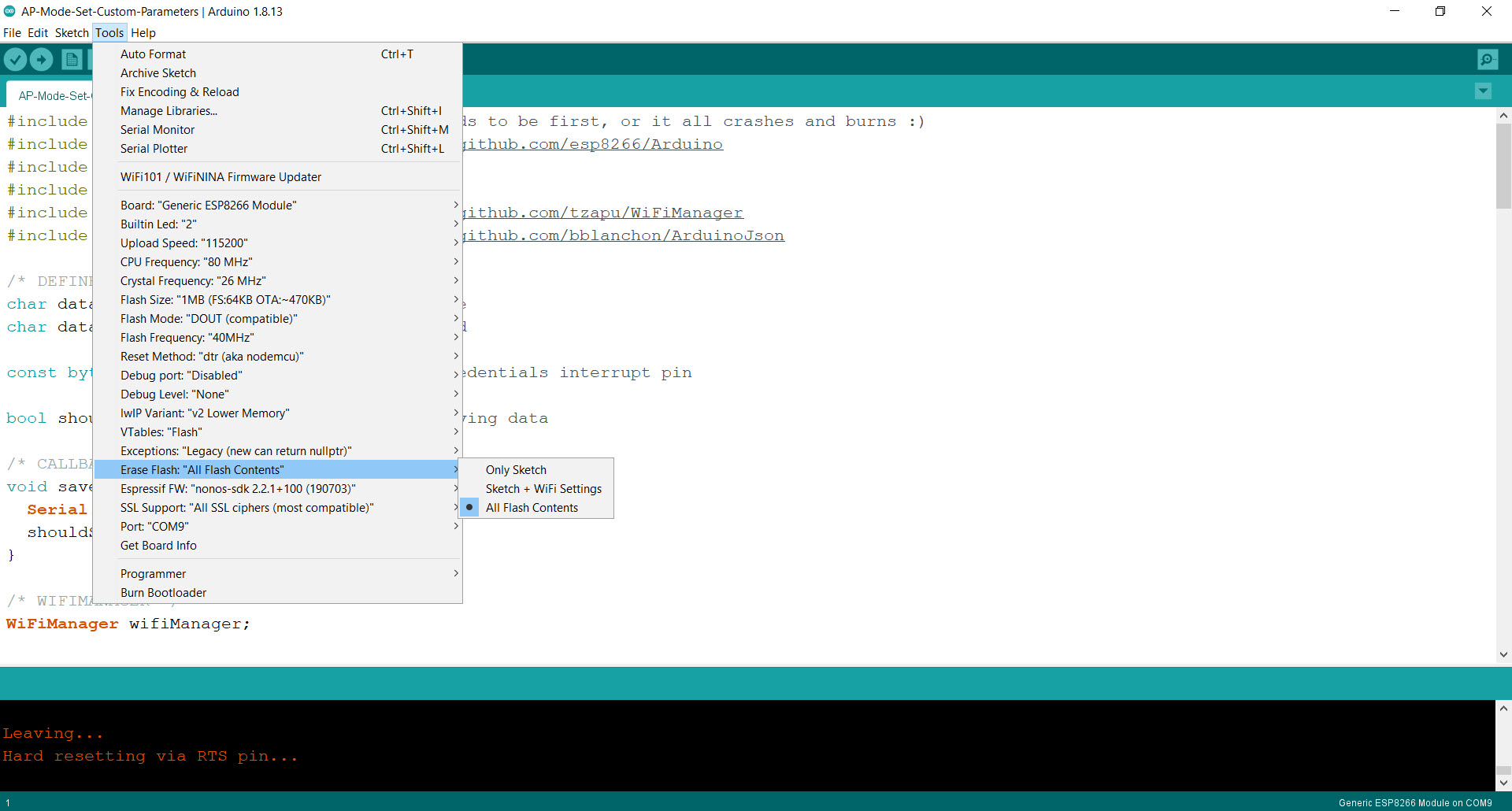 Code is wrecking my ESP8266s? · Issue #1092 · tzapu/WiFiManager · GitHub