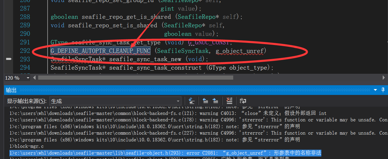 help!!!!! G_DEFINE_AUTOPTR_CLEANUP_FUNC not found · Issue #1353 · haiwen/seafile-client · GitHub