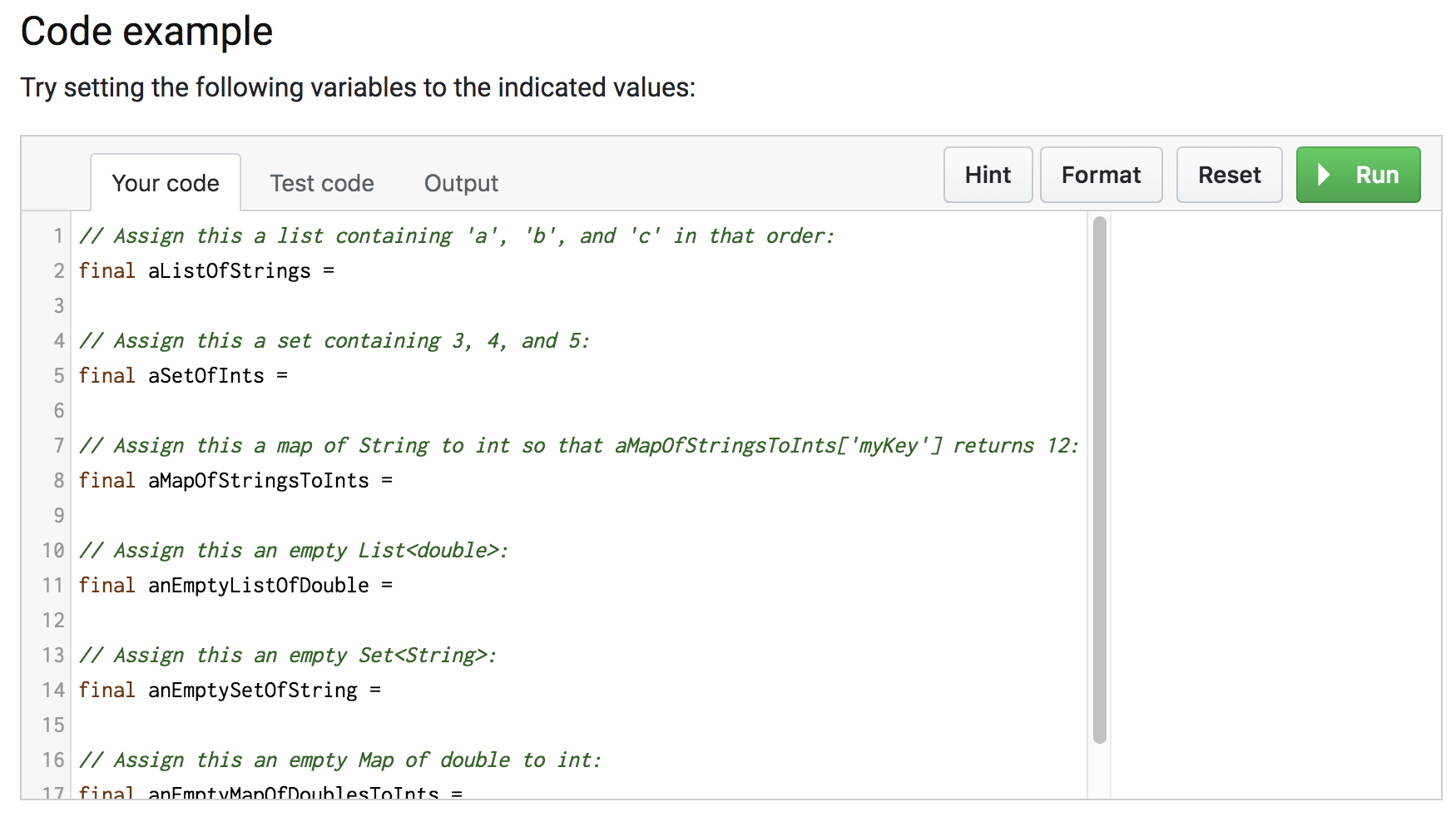 Unexpected white space in the editor view · Issue #1058 · dart-lang/dart-pad · GitHub