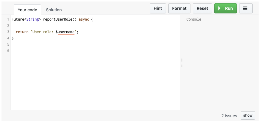 Consider To Show Analyzer Messages By Default · Issue 1110 · Dart Langdart Pad · Github