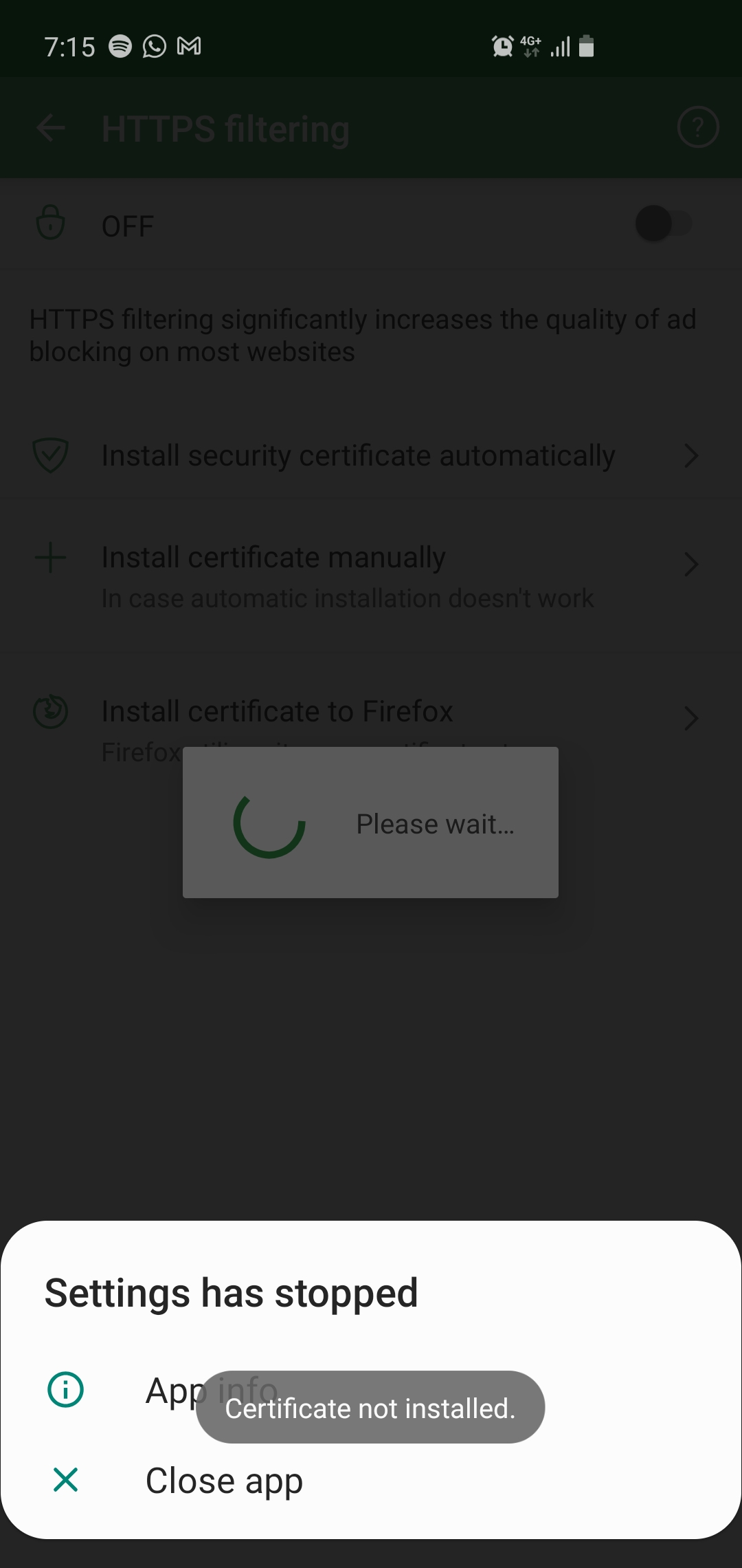 Unable to install security certificate for HTTPS filtering · Issue #3915 · AdguardTeam ...