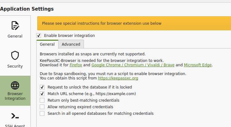 Due to Snap sandboxing, you need script. But I cannot find it. · keepassxreboot keepassxc ...