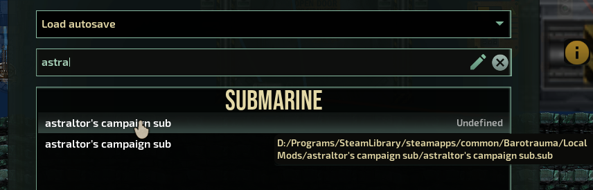 duplicate submarine in editor (again) · Issue #10634 · FakeFishGames/Barotrauma · GitHub