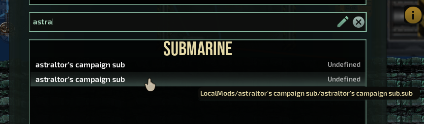 duplicate submarine in editor (again) · Issue #10634 · FakeFishGames/Barotrauma · GitHub