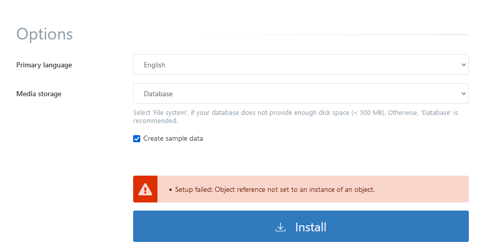 Installation Error! · Issue #436 · smartstore/Smartstore · GitHub