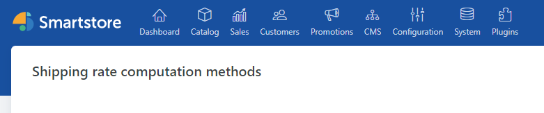 SmartException: At least one shipping rate computation method provider is required to be active ...