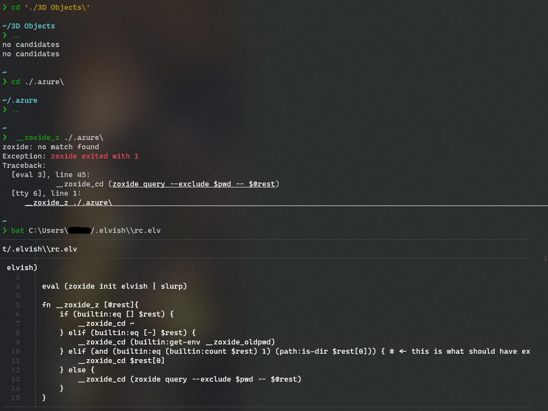 got error with elvish shell on windows version · Issue #254 · ajeetdsouza/zoxide · GitHub