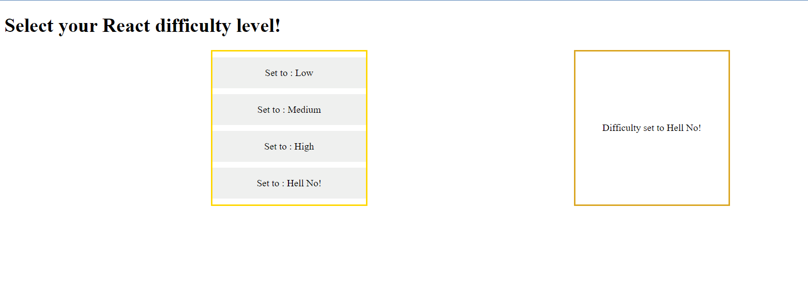 GitHub - Aishwarya9425/React-Difficulty-picker-display