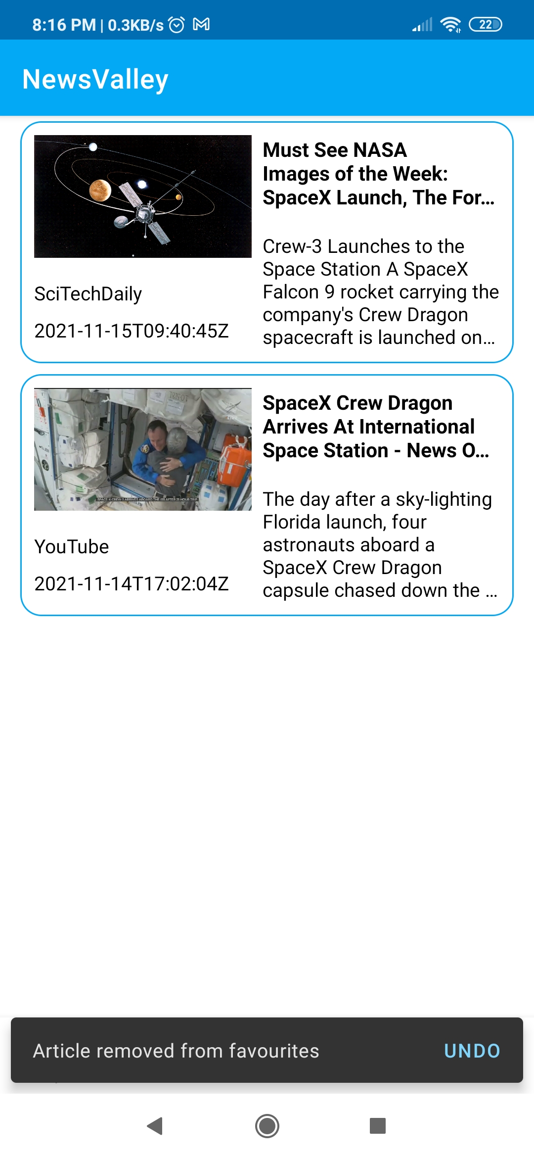 GitHub - jill-jani/NewsValley: MVVM Android App to read top news stories.
