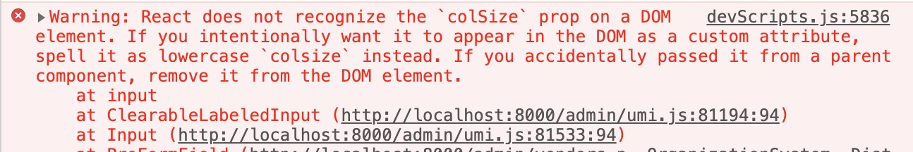 🧐[问题][V5]React does not recognize the `colSize` · Issue #8066 · ant ...