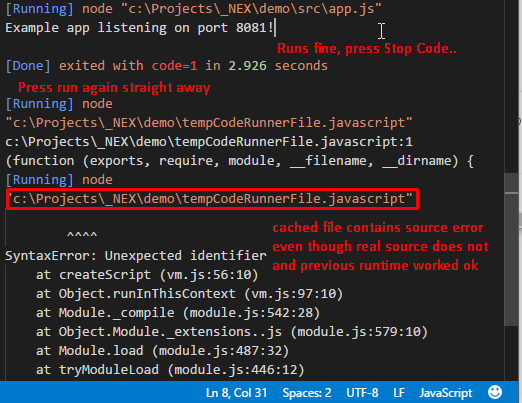 Quick rerun of code where default language is already set · Issue #189 · formulahendry/vscode ...