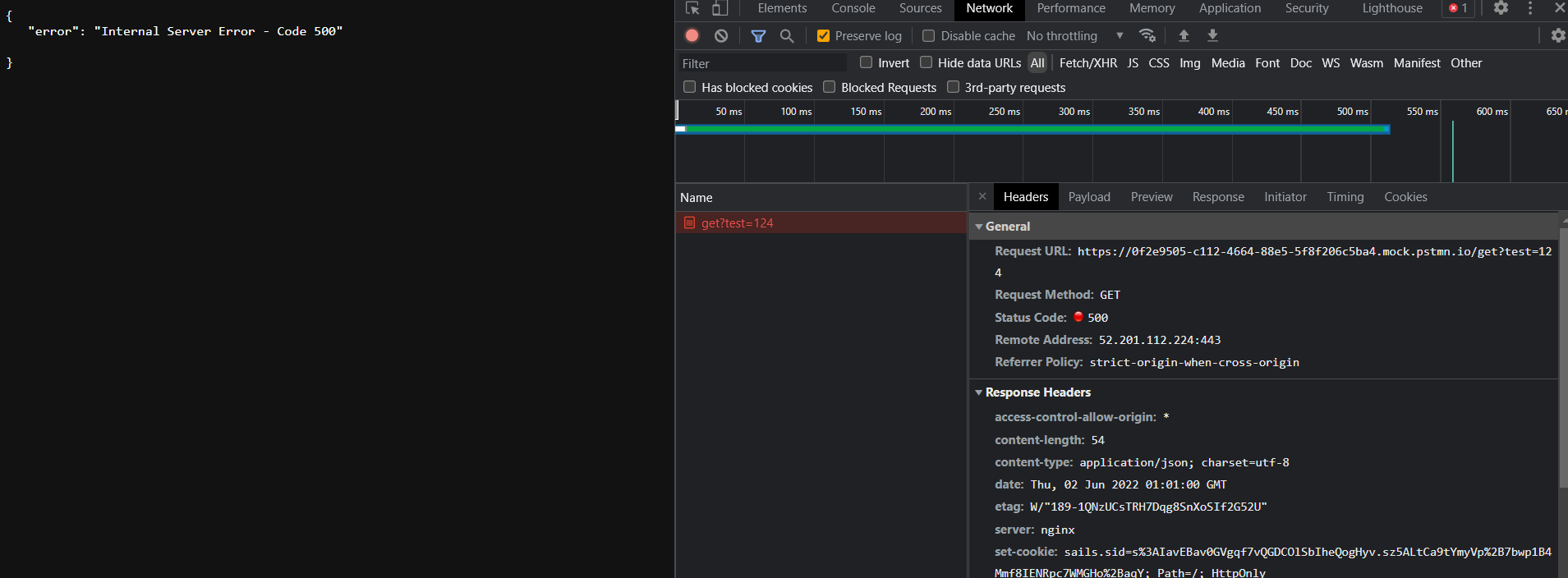 Mock server doesn't invoke correct example if calling from non-postman app · Issue #10970 ...