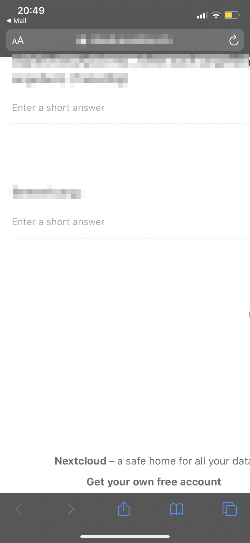 iOS layout and submission bug · Issue #532 · nextcloud/forms · GitHub