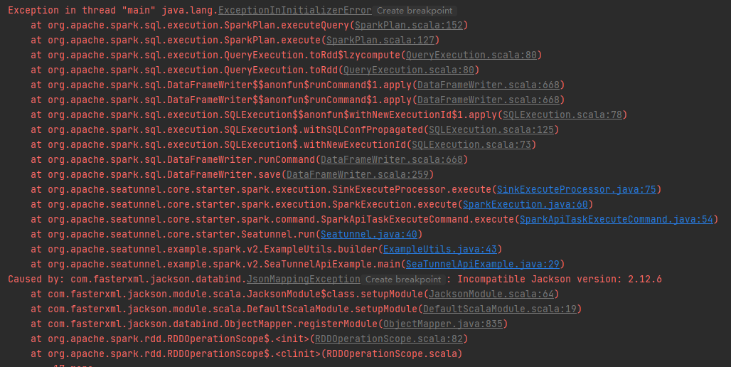 [Bug] [spark-examples-v2] Jackson dependency conflict · Issue #2700 ...