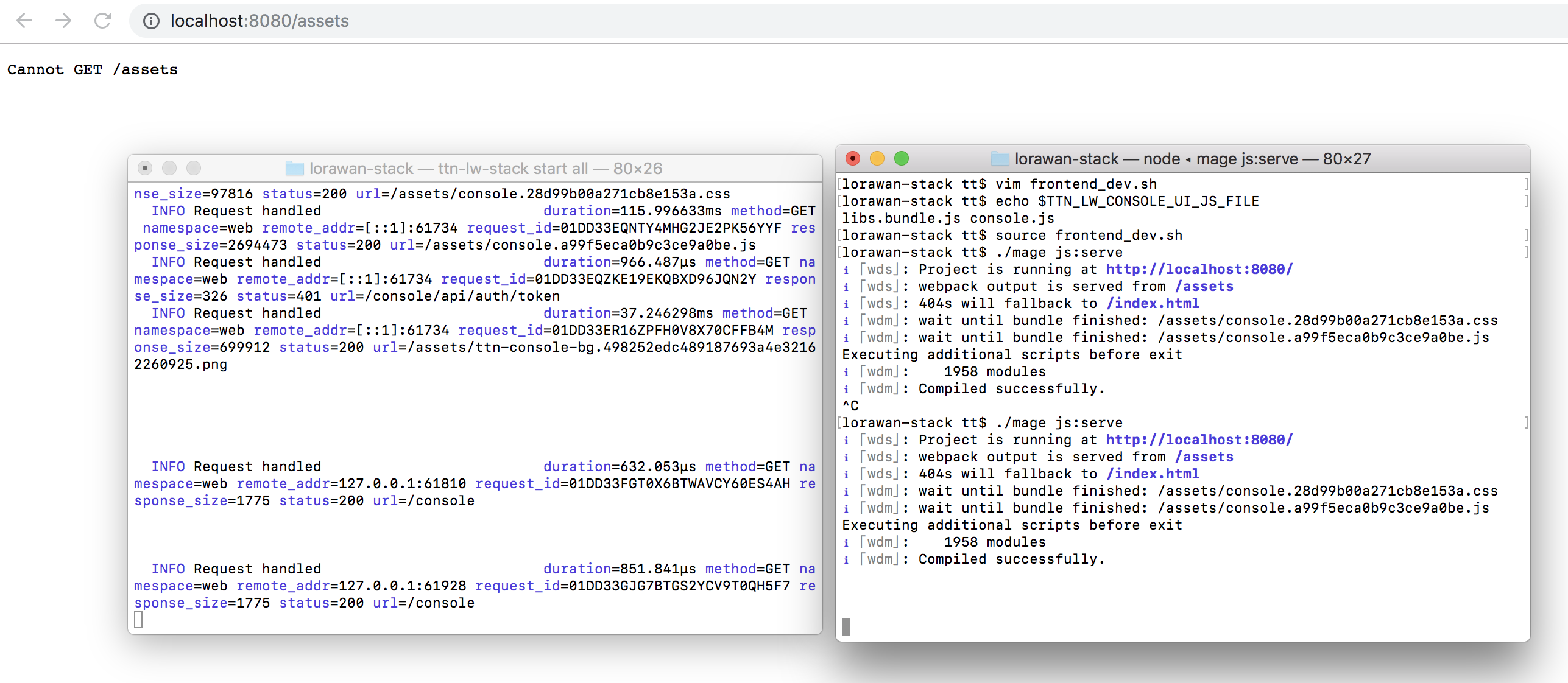 Can not serve the frontend for development · Issue #805 · TheThingsNetwork/lorawan-stack · GitHub