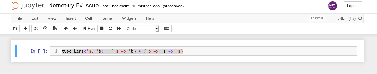 Dotnet Try Jupyter Kernel With F Uses Incorrect Syntax Highlighting 4303