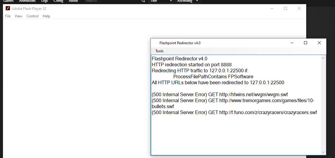 Nothing works in infinity · Issue #93 · FlashpointProject/launcher · GitHub