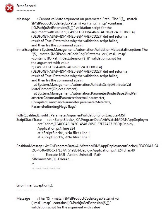 Common Parameter may not be supported in Execute-MSI · Issue #440 · PSAppDeployToolkit ...