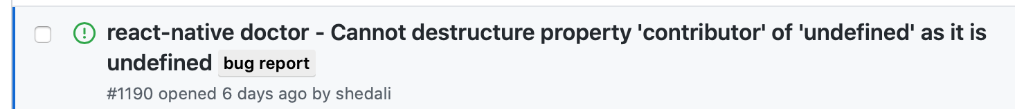 Cannot destructure property `contributor` of 'undefined' or 'null' · Issue #1201 · react-native ...