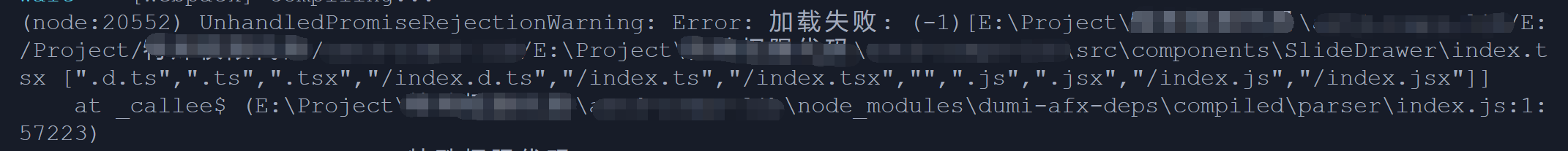 开发过程中经常报一个看不懂的错误 · Issue #1420 · umijs/dumi · GitHub
