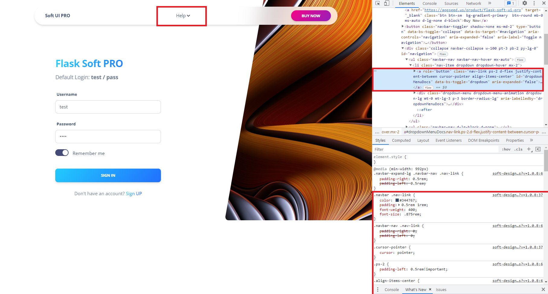 Keep main nav menu in center even when removing "Buy Now" button · Issue #2 · app-generator ...