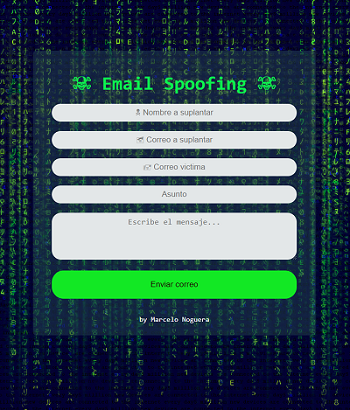 GitHub - MarceloNoguera/email-spoofing: Plataforma para pruebas de ...