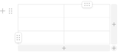 Add some button to create right column and bottom row quickly · Issue ...