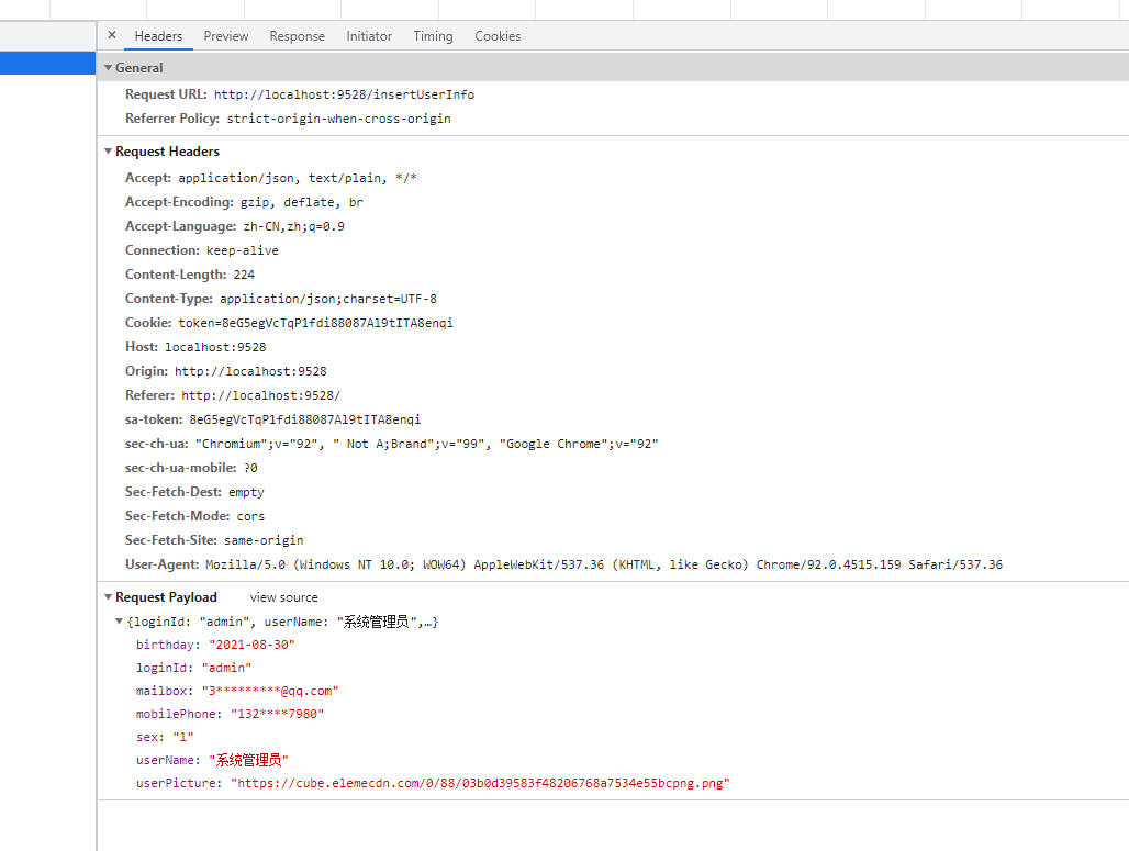post 请求传json格式的数据请求没有响应，用原生的axios可以正常访问 · Issue #692 · PanJiaChen/vue-admin-template · GitHub
