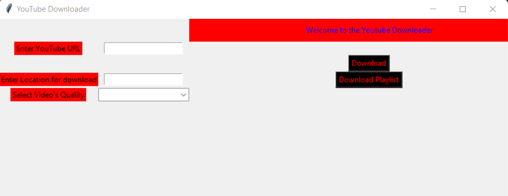 GitHub - Prabhjeet93/YoutubeDownloaderwithTKINTER: Created UI with ...