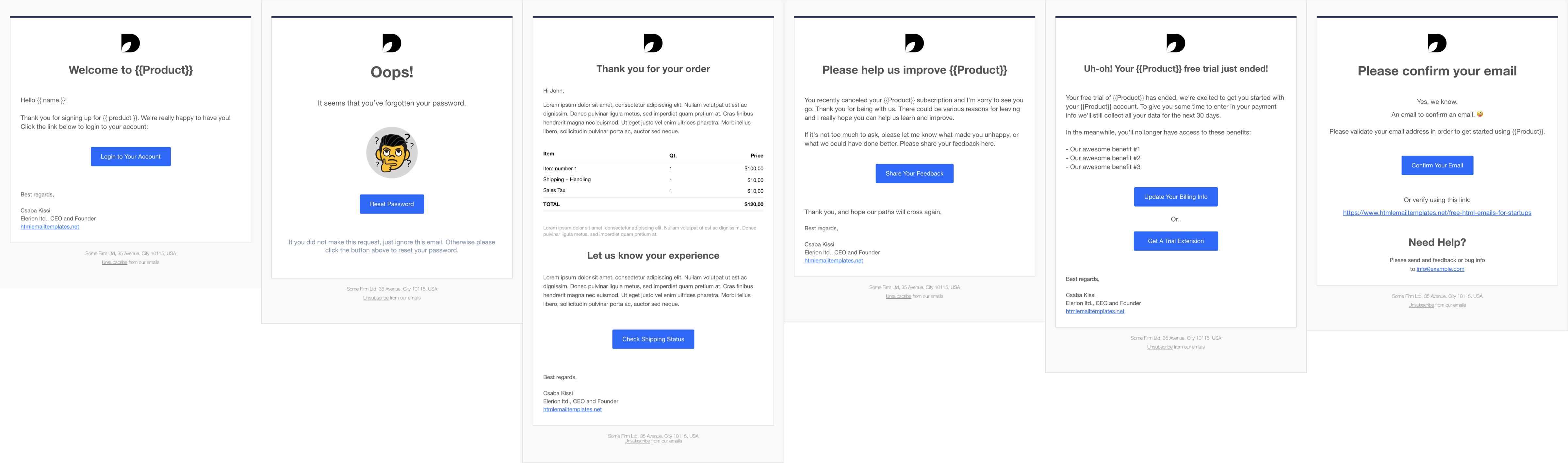 Html For Email Template